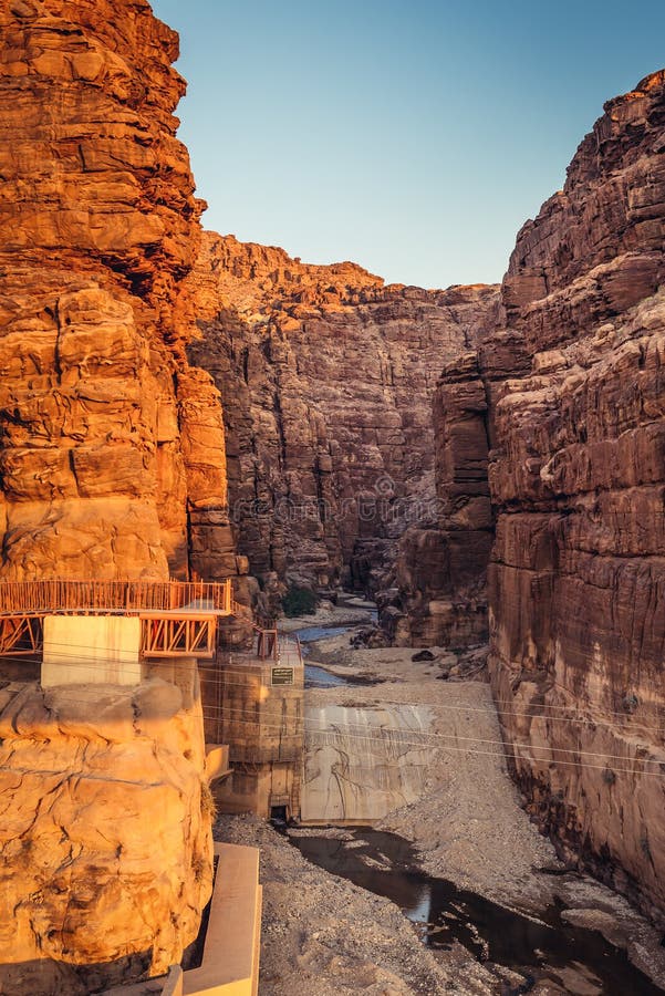 Mujib River Canyon of Wadi Mujib is the Lowest Nature Reserve in the ...