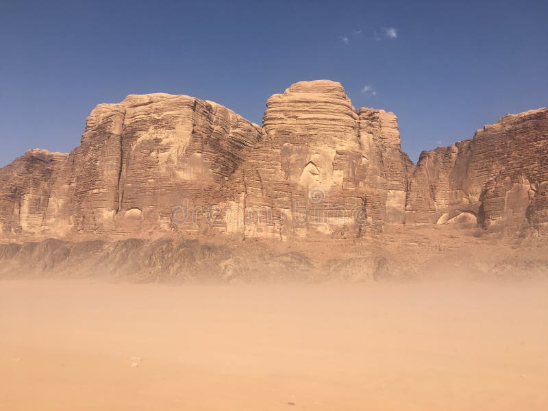 Wadi Rum in Jordan. stock photo. Image of august, wadi - 254245750