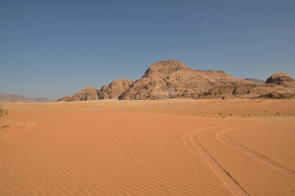 Wadi Rum desert stock image. Image of dryness, journey - 13104889