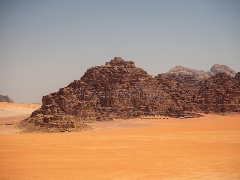 Wadi Rum Desert, Aka Valley of the Moon, Jordan, Middle East Stock ...