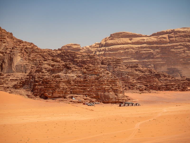 Wadi Rum Desert, Aka Valley of the Moon, Jordan, Middle East Stock ...