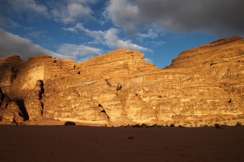 Wadi Rum desert in Jordan. stock photo. Image of open - 17717428