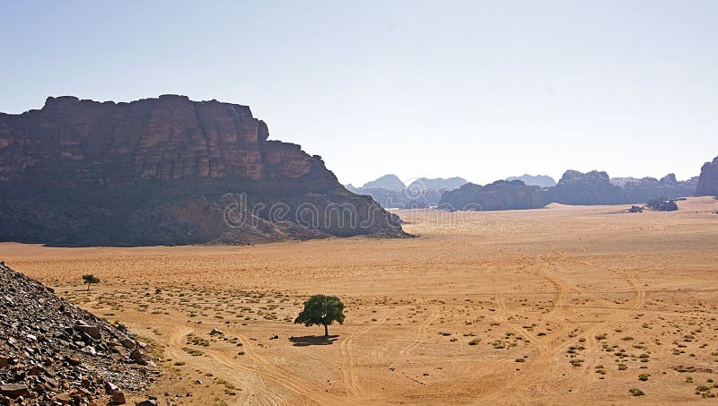 Wadi Rum Desert Landscape, Jordan Stock Image - Image of beautiful ...