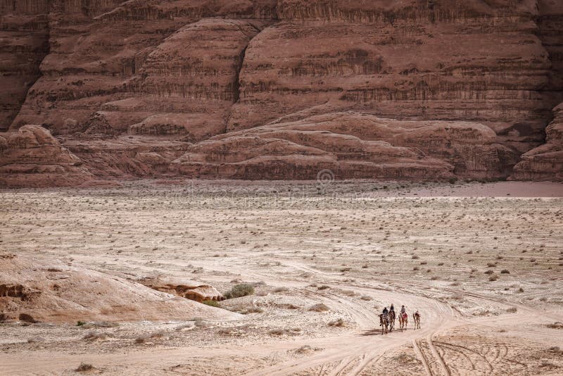 Wadi Rum or Moon Valley? editorial photography. Image of dryness ...
