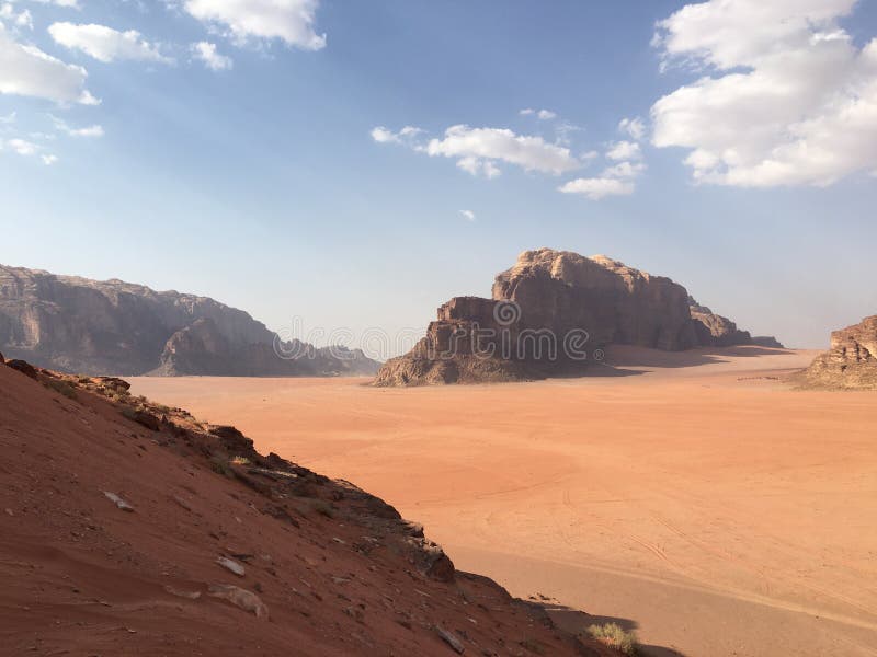 Wadi Rum in Jordan. stock image. Image of jordan, wadi - 254245513
