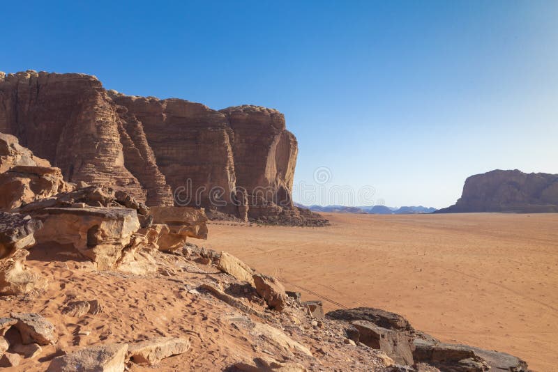 Wadi Rum Red Desert, Jordan, Middle East Stock Image - Image of arabia ...
