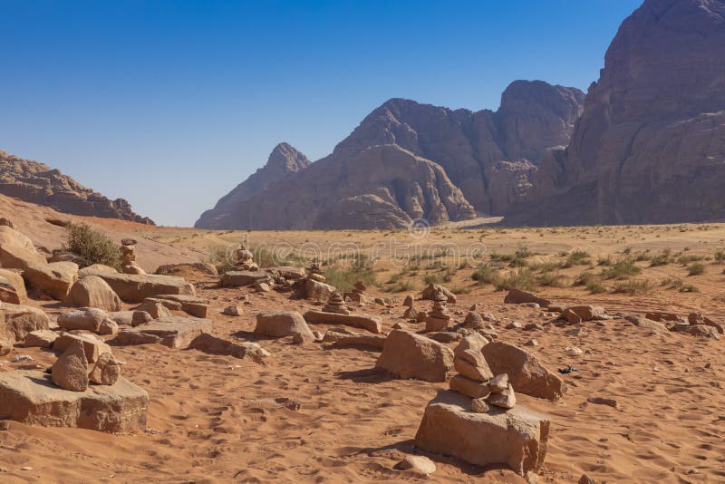 Wadi Rum Red Desert, Jordan, Middle East Stock Photo - Image of ...