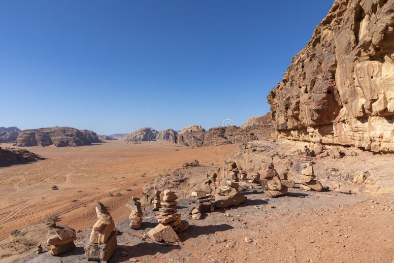 Wadi Rum Red Desert, Jordan, Middle East Stock Photo - Image of desert ...