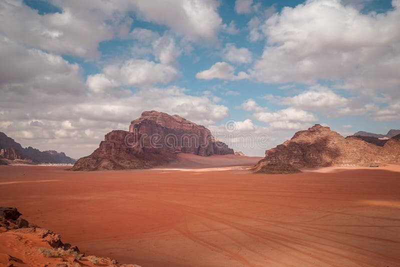 Wadi Rum Rocks and Red Desert Stock Image - Image of wadi, life: 274656989