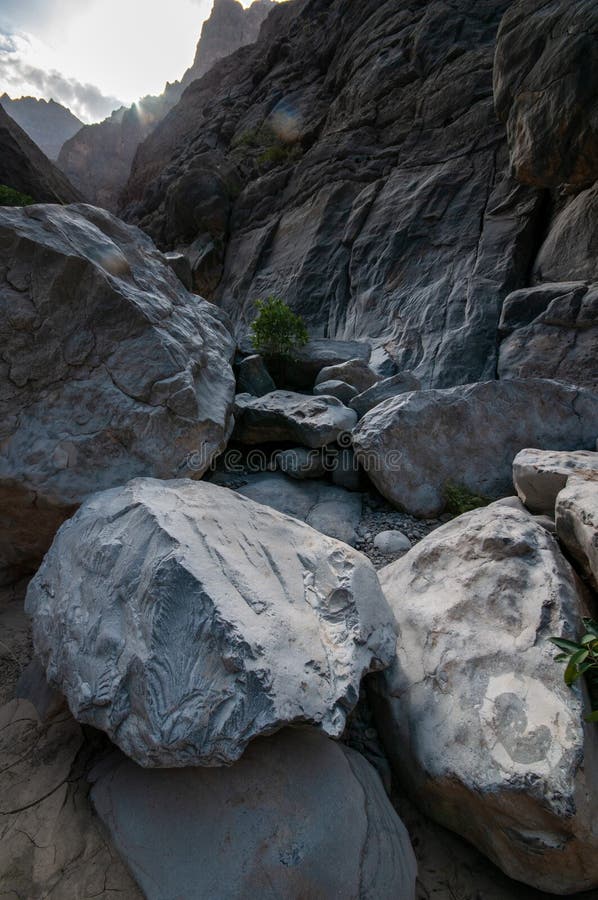 Wadi in Rustaq Mountains, Oman Stock Photo - Image of rusta, oman ...