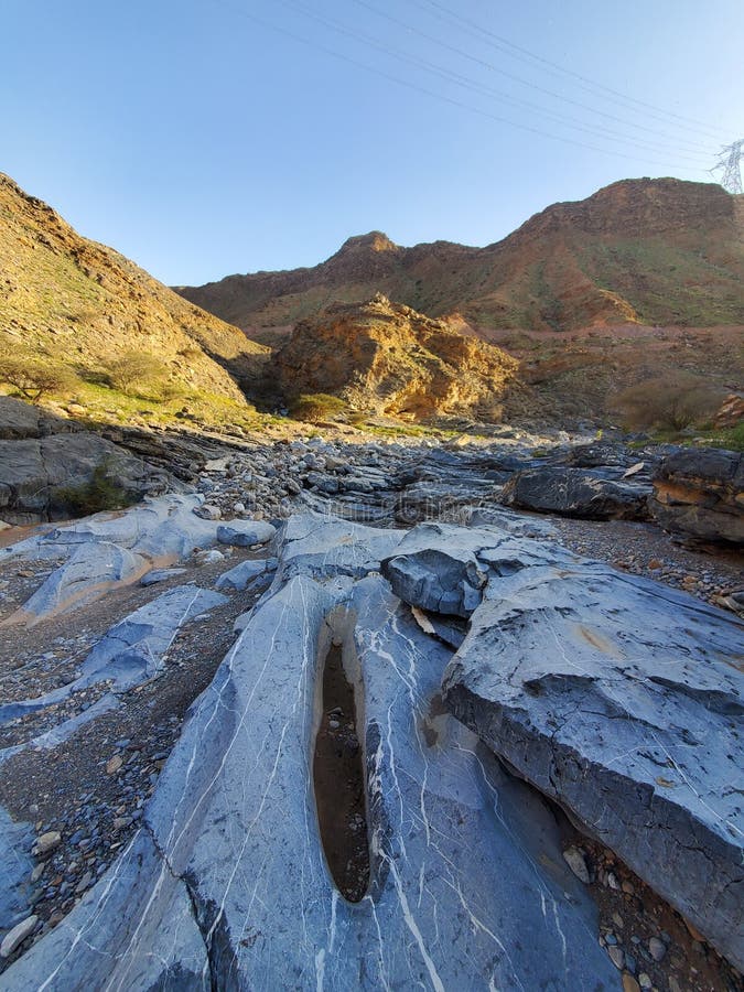 Wadi Sa al, Oman stock photo. Image of rock, geology - 241080886