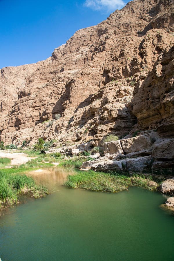 Wadi Shaab, nature of Oman stock image. Image of sultanate - 303405519