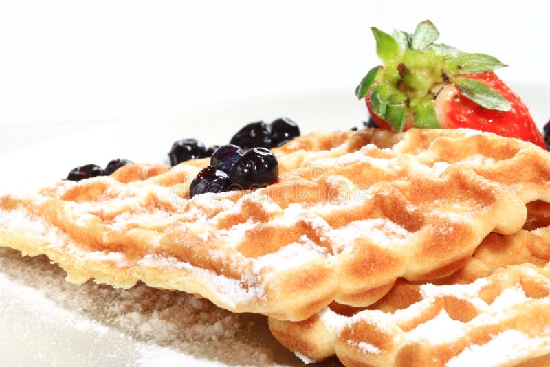 Wafel stock foto. Image of maaltijd, gastronomisch, ontbijt - 12717084