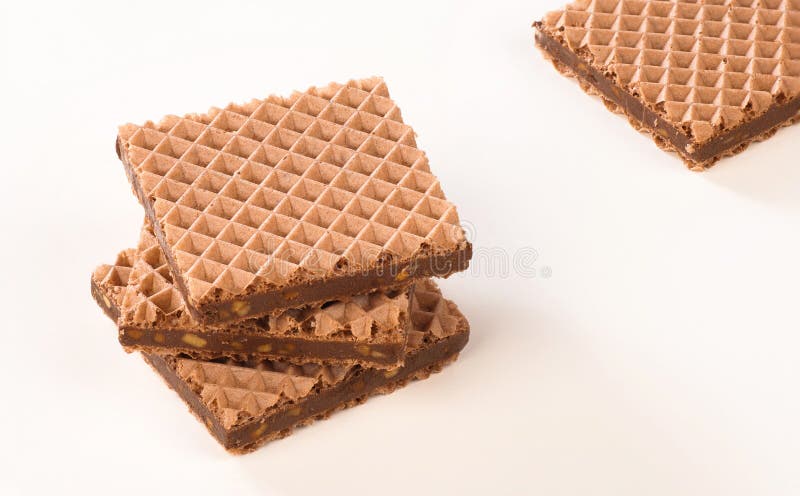 Wafer biscuits stock photo. Image of dessert, space, chocolate - 20995928