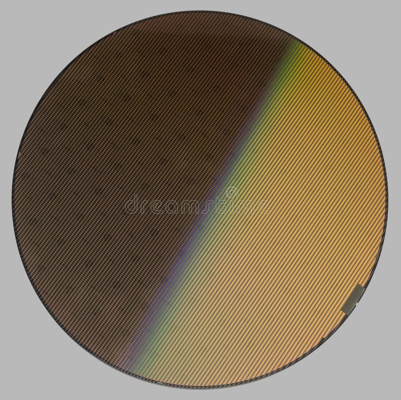 Wafer stock image. Image of mirroring, microelectronic - 153621047