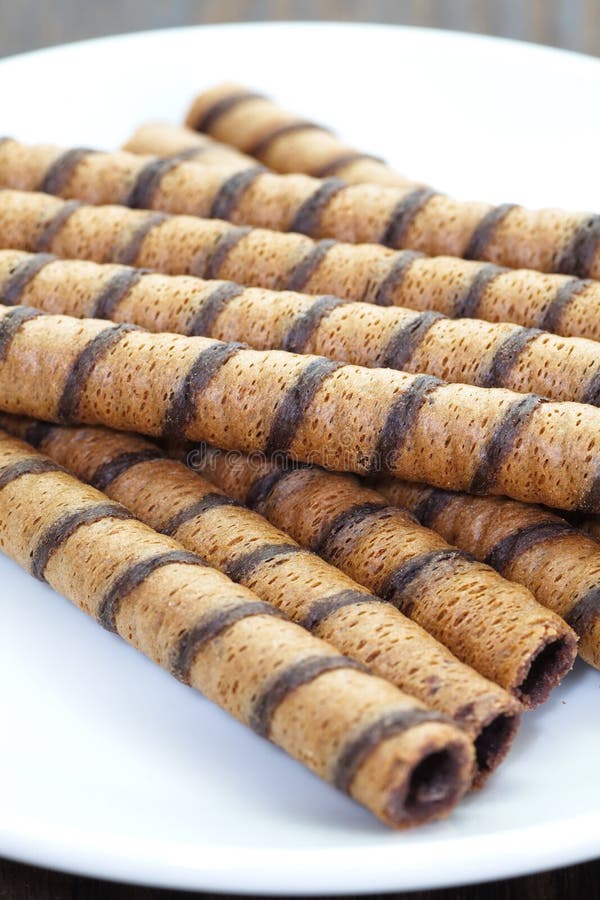 Wafer Roll stock image. Image of snack, fresh, sugar - 46629189