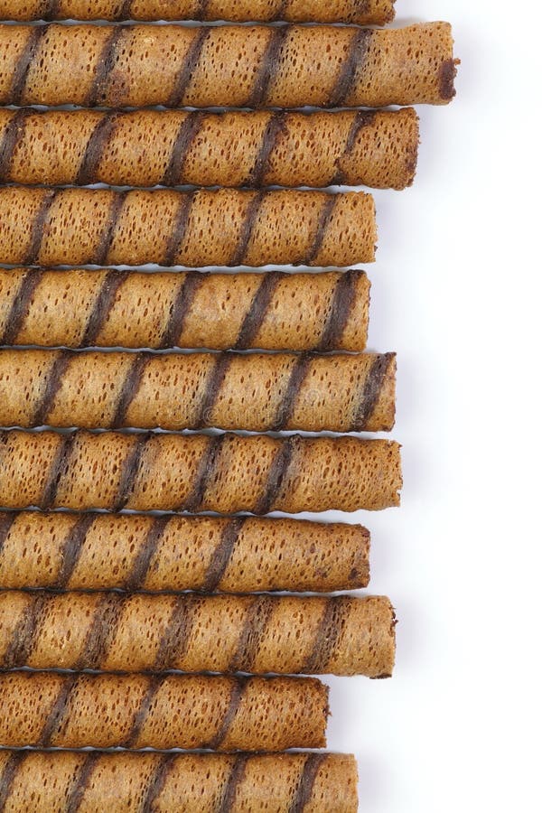 Wafer Roll stock image. Image of gourmet, wafer, yellow - 48181201