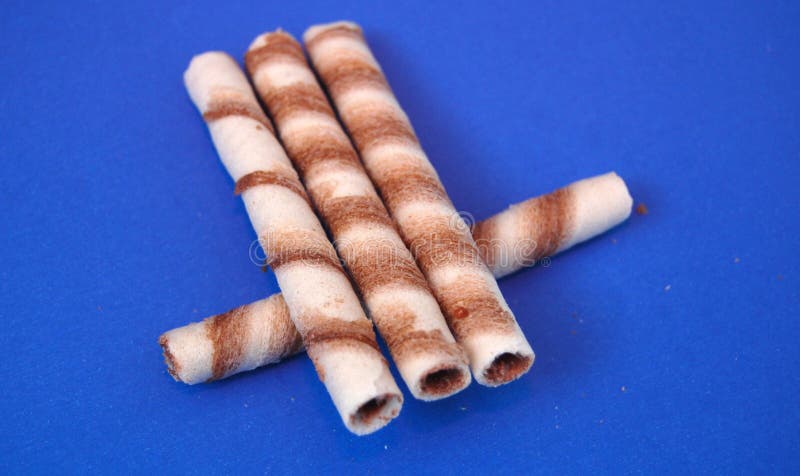 Wafer Roll stock image. Image of biscuit, backdrop, studio - 50947121