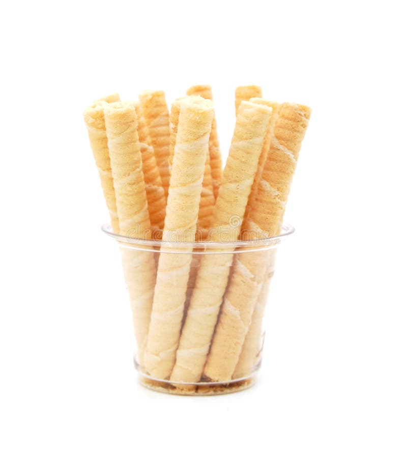 Wafer Roll Sticks Cream Rolls Stock Photo - Image of isolated, stick ...