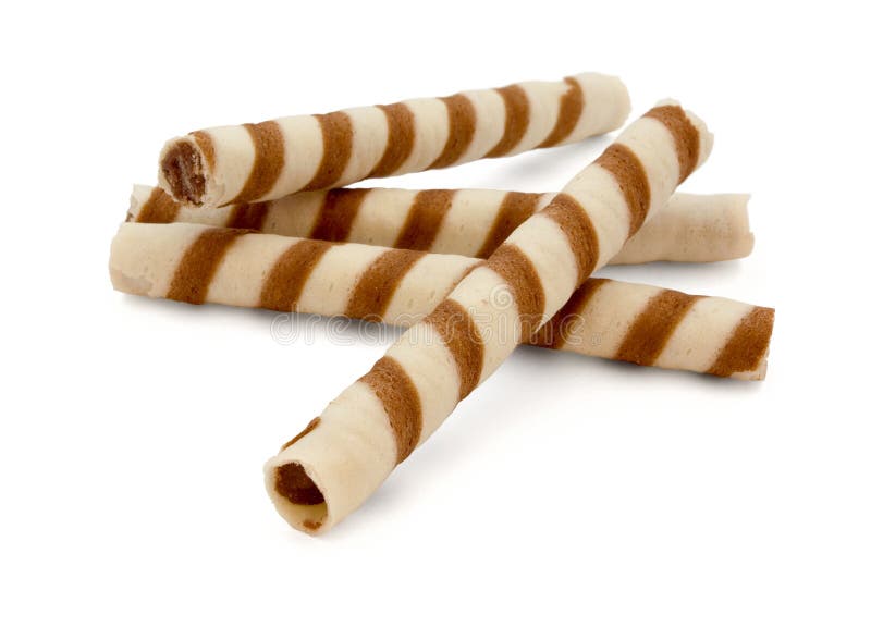 Wafer Roll Sticks Cream Rolls Stock Photo - Image of isolated, stick ...
