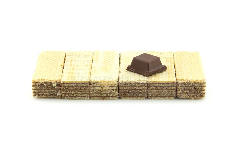 Wafer Snacks and chocolate stock image. Image of cookie - 186636513