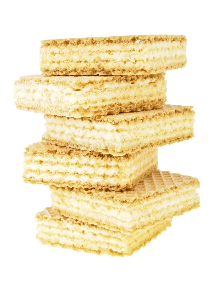 Wafer on stack stock image. Image of dessert, snack, column - 36596797