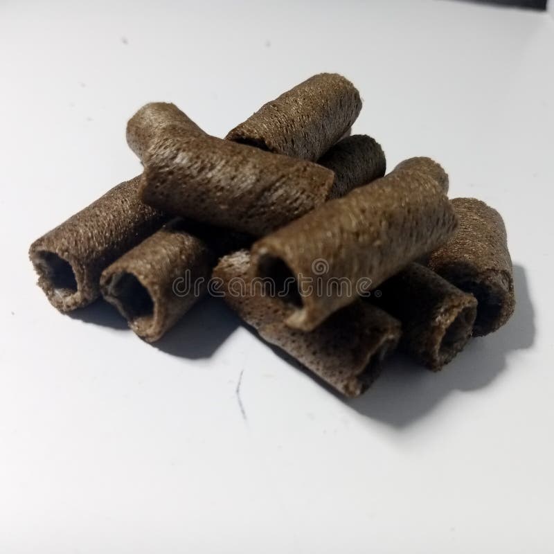 Wafer stick chocolate mini stock image. Image of baking - 269860843