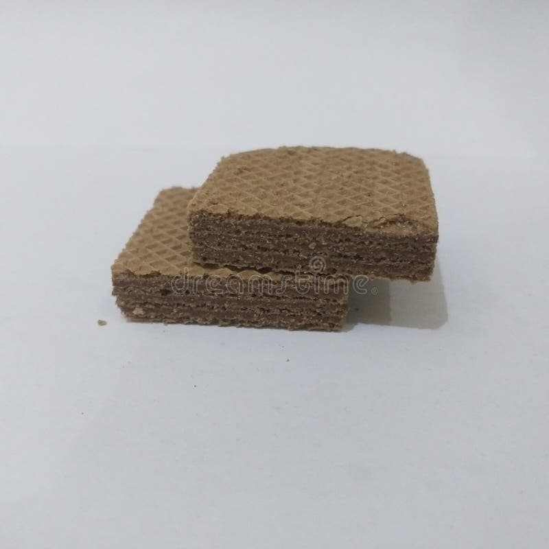 Wafer is a Type of Crunchy Biscuit, Has a Sweet Taste Stock Photo ...