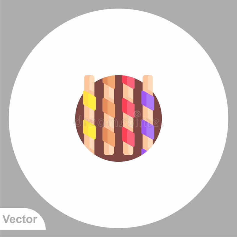 Wafer Vector Icon Sign Symbol Stock Vector - Illustration of cake ...