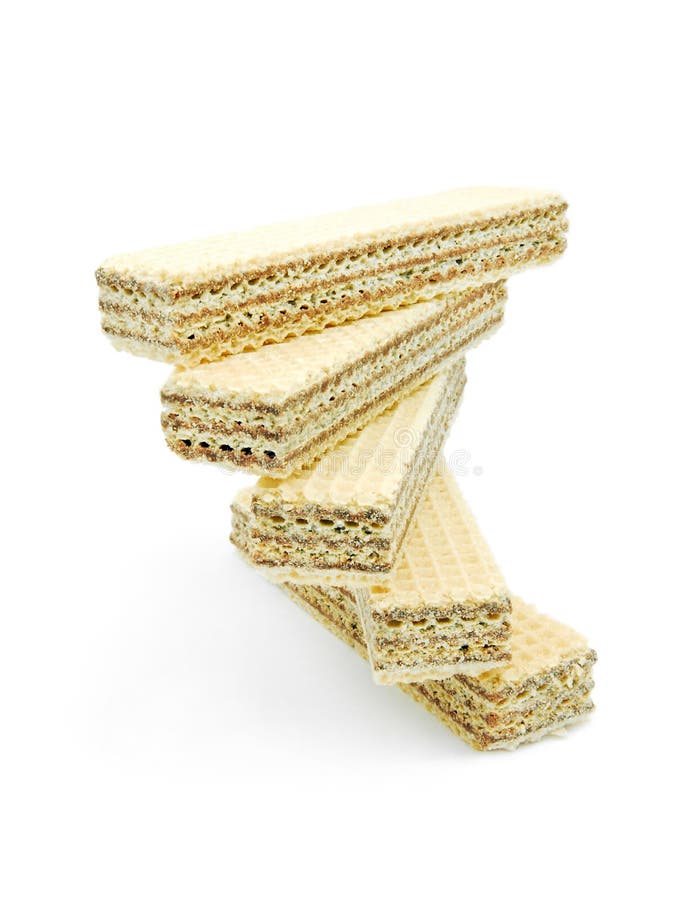 Wafers stock image. Image of confection, crispy, white - 14405649