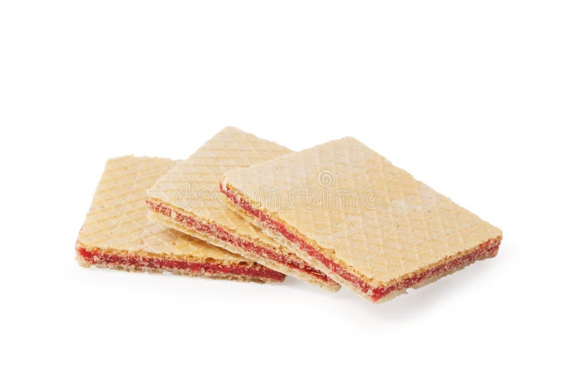 Wafers stock image. Image of isolated, pieces, white - 18203225