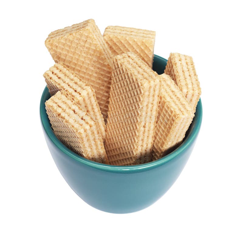 Wafers in bowl stock image. Image of close, breakfast - 70154073