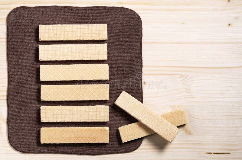 Wafers on table stock image. Image of crispy, dessert - 93028531