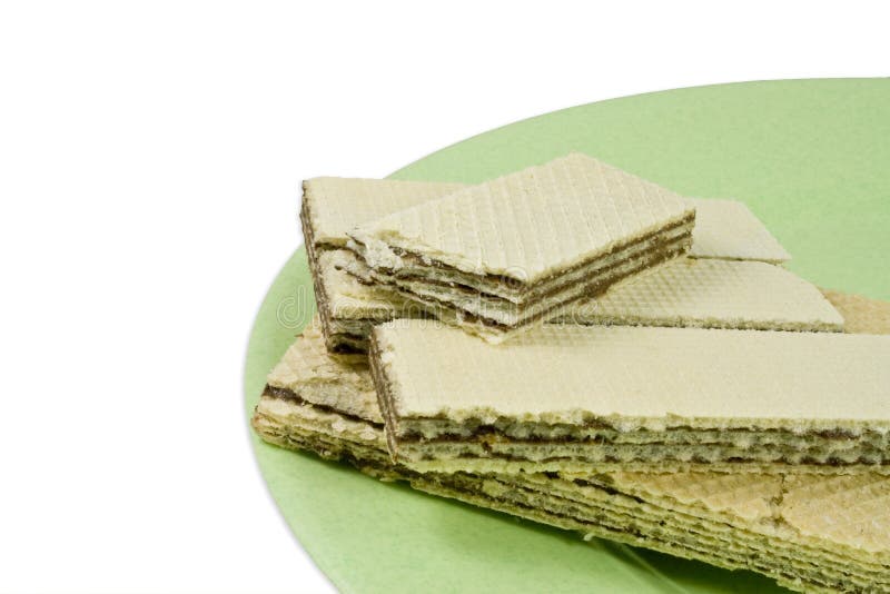 Wafers Waffle stock photo. Image of zoom, isolated, waffle - 10732642