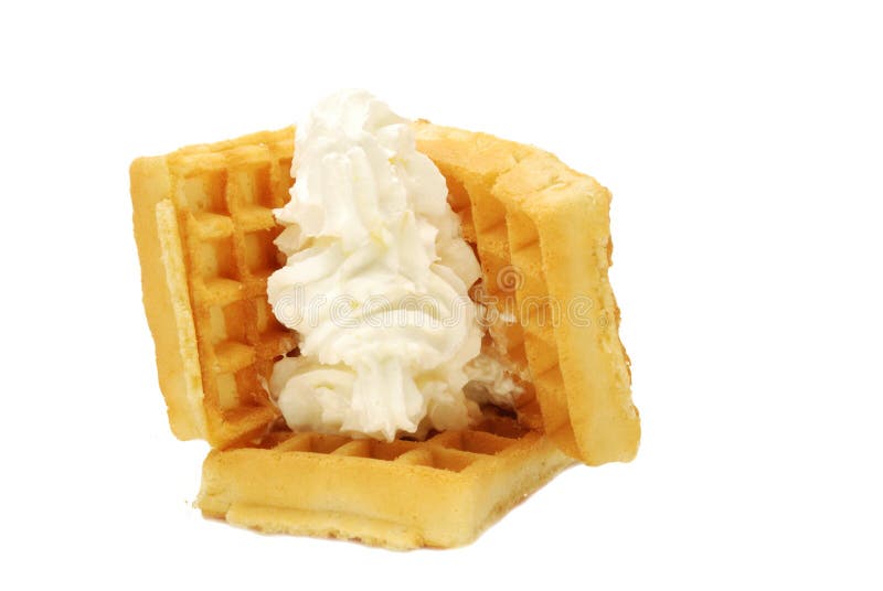 Waffle imagem de stock. Imagem de doce, gourmet, turbulência - 3955817