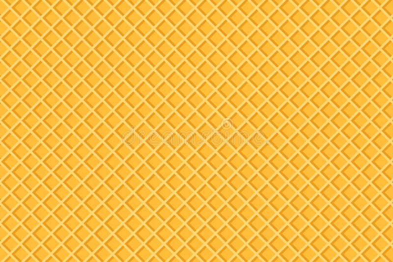 Waffle Background Vector. Cartoon Sweet Dessert Wafer Background Stock ...
