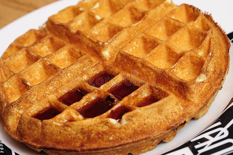 Waffle stock photo. Image of baked, glass, pastry, plain - 33348128