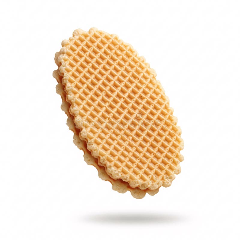 Waffle with a Grid Texture, Creating an Appetizing Image Stock ...