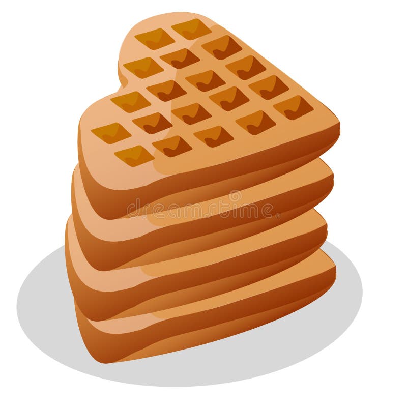 Waffle Hamburger Burger Sandwich Layered Plain Chocolate Stock ...