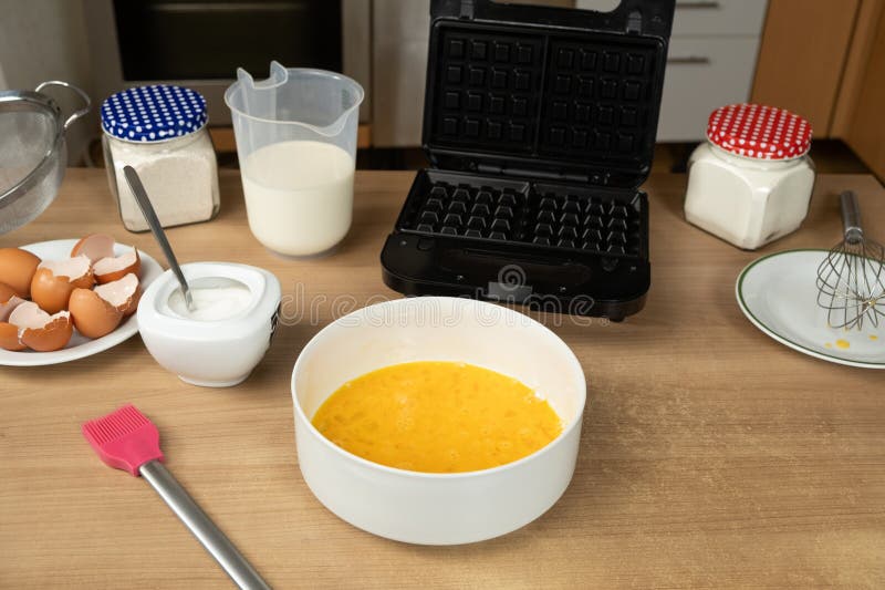 1,980 Waffle Recipe Milk Stock Photos - Free & Royalty-Free Stock ...