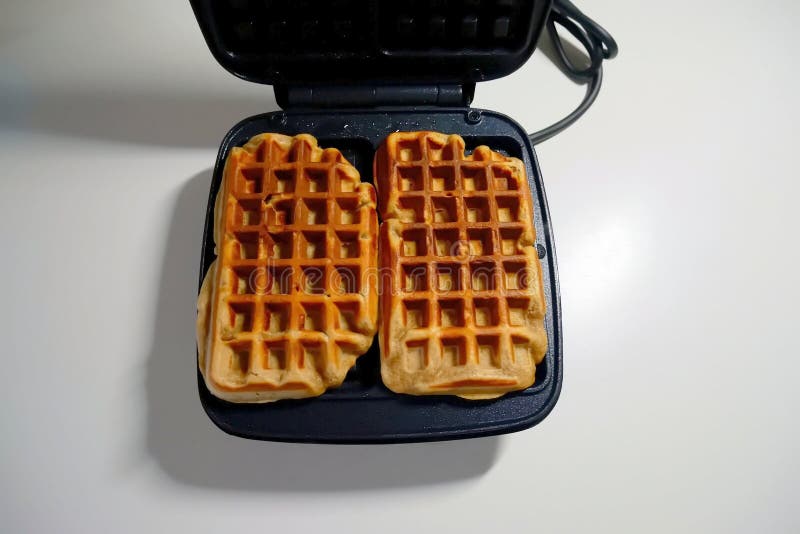 A Waffle Iron for Making Waffles. Details and Close-up of the Waffle Iron Stock Photo - Image of ...