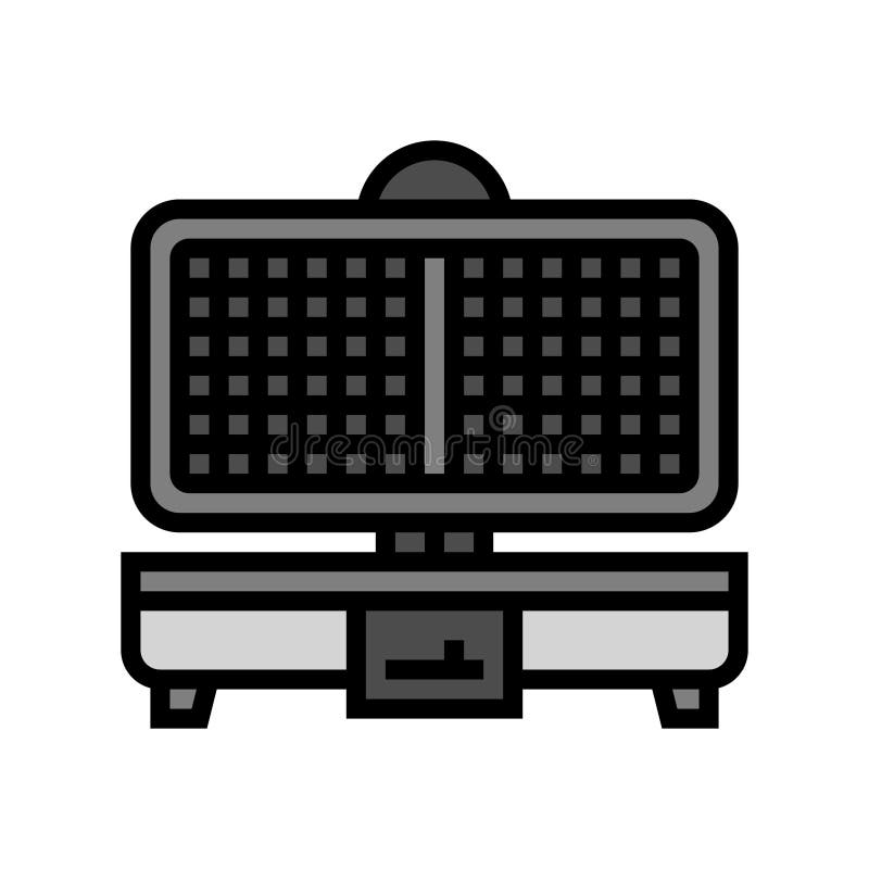 Waffle Maker Home Interior Color Icon Vector Illustration Stock Vector ...