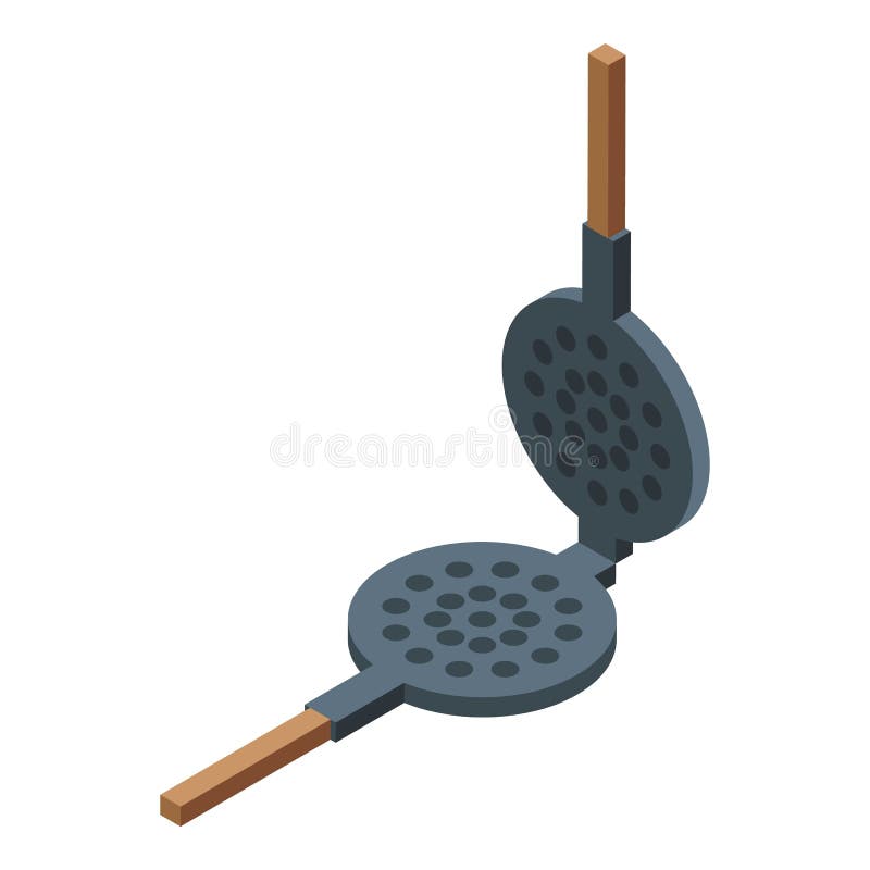 Waffle Maker Machine Icon Isometric Vector. Belgian Food Stock Vector ...