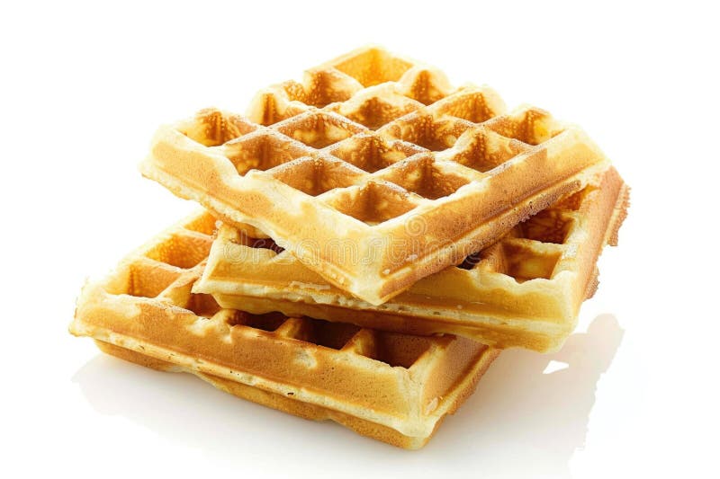 Waffle Stack stock image. Image of cafe, plate, food - 370289597