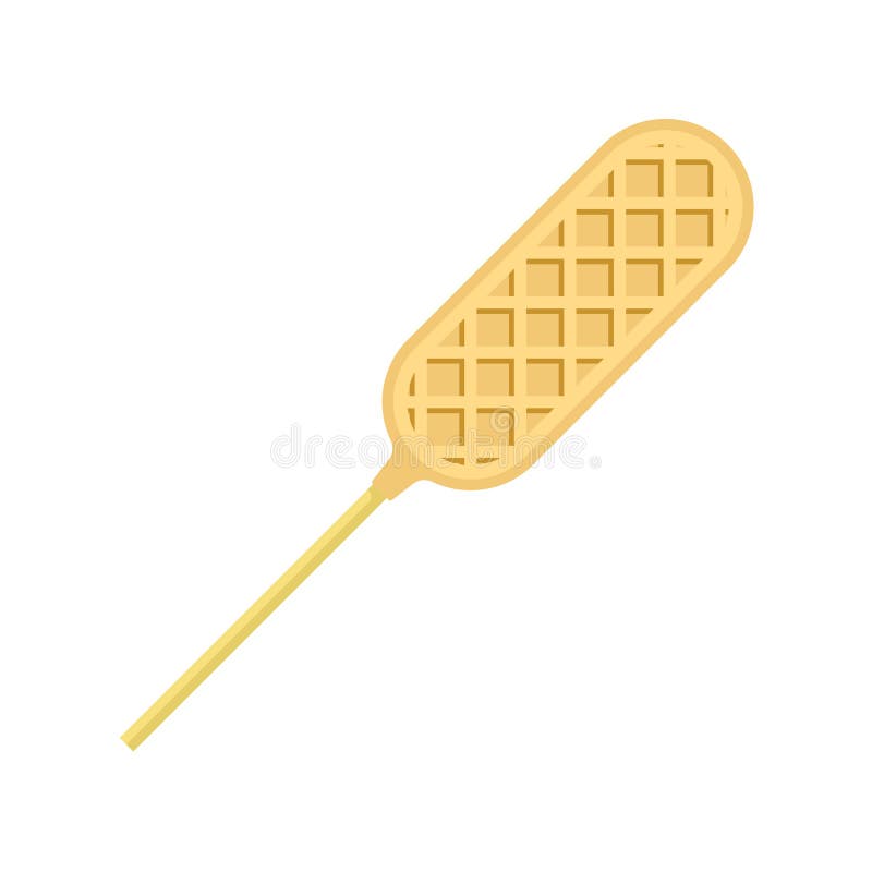 Waffle Stick Icon Isolated on White Background Stock Vector ...
