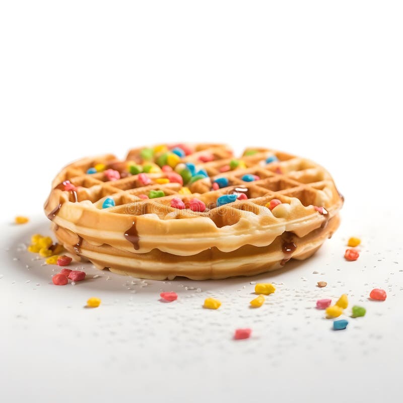 A Colorful Waffle stock illustration. Illustration of homemade - 341303260