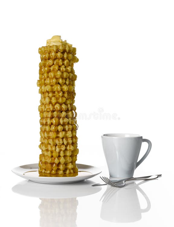 Waffle Tower stock photo. Image of people, waffles, space - 46039680