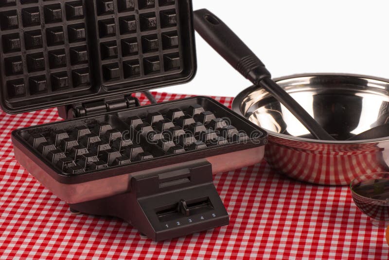 Waffle utensils still life stock image. Image of working - 30610423