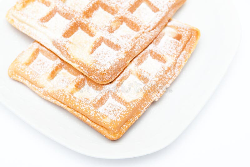 Waffles stock image. Image of lunch, dish, pastry, home - 13929897