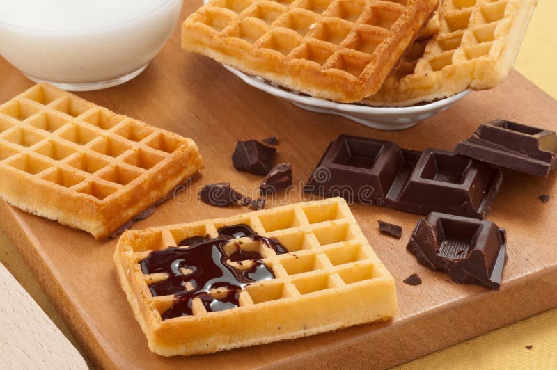 Waffles stock photo. Image of waffles, biscuits, chocolate - 21337006